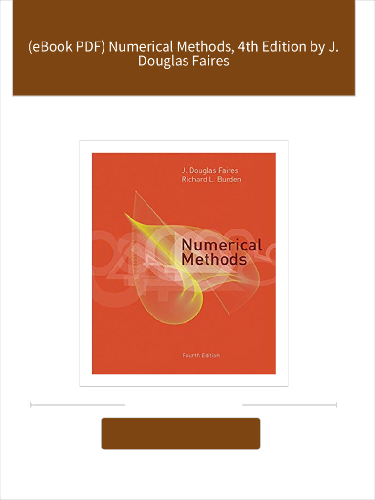 (Ebook PDF) Numerical Methods, 4Th Edition by J. Douglas Faires | PDF | Eigenvalues And ...