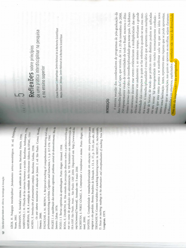 Módulo 5 - Capítulo 6 Reflexões Sobre Princípios de Uma Prática Subl | PDF