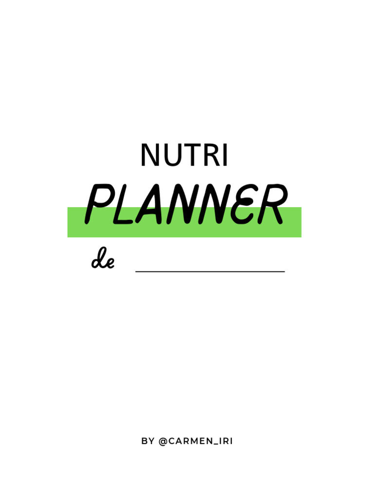 Nutri Planner | PDF | Vegetales | ensalada