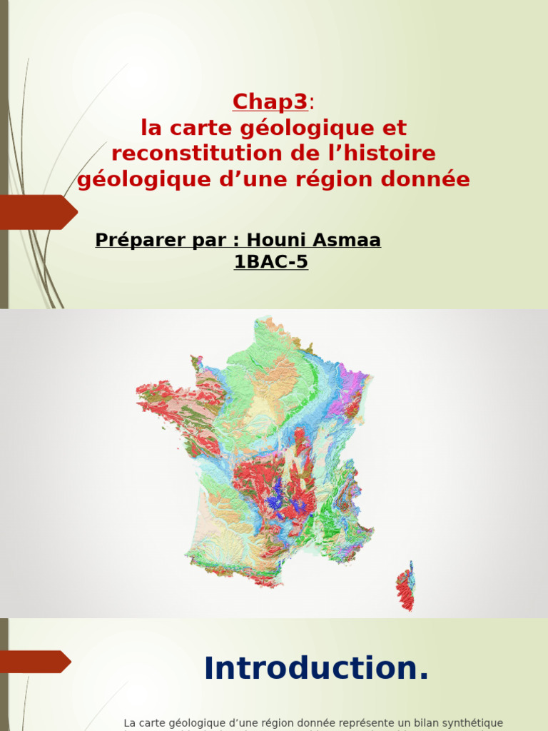 Analyse de la carte géologique régionale | PDF | Géologie | Faille ...