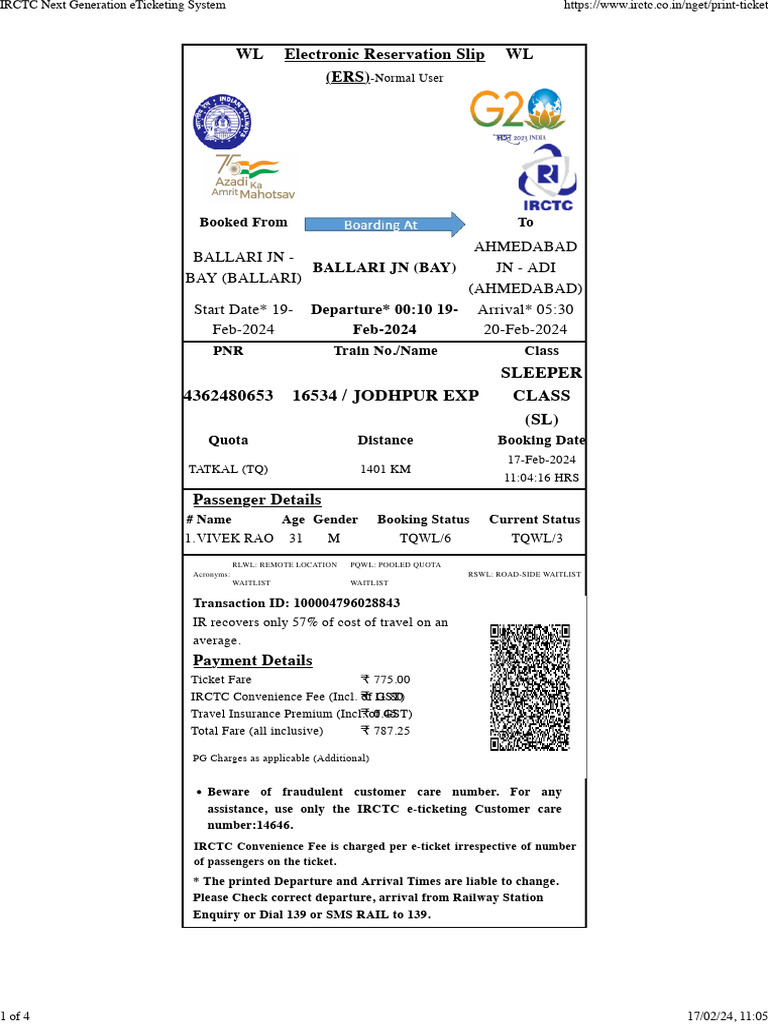 IRCTC Next Generation eTicketing System | PDF | Identity Document ...