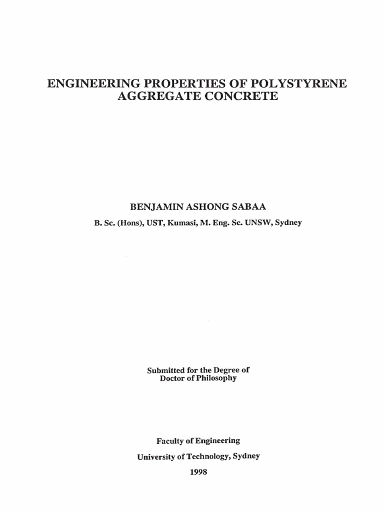 01 Front | PDF | Concrete | Young's Modulus