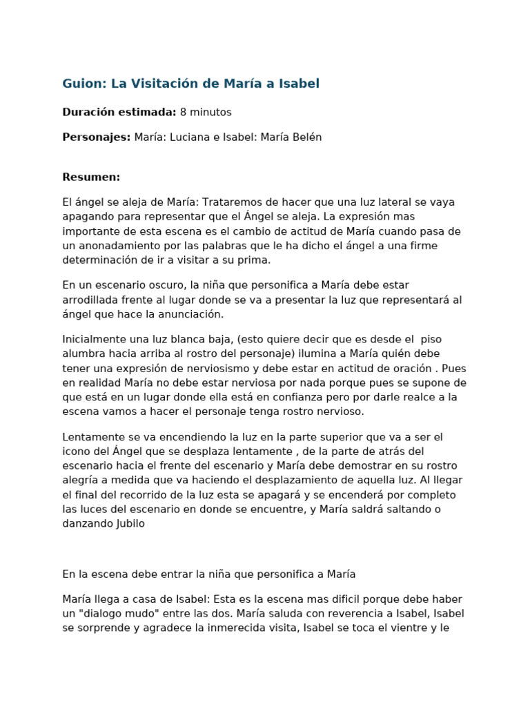 La Visitación de María a Isabel | PDF | María, madre de Jesús