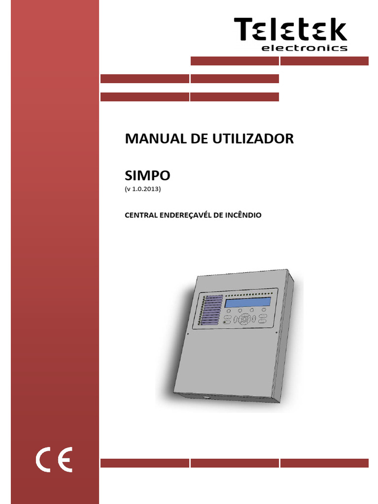 Manual do Usuário da Central Simpo | PDF | Informação | Diodo emissor ...