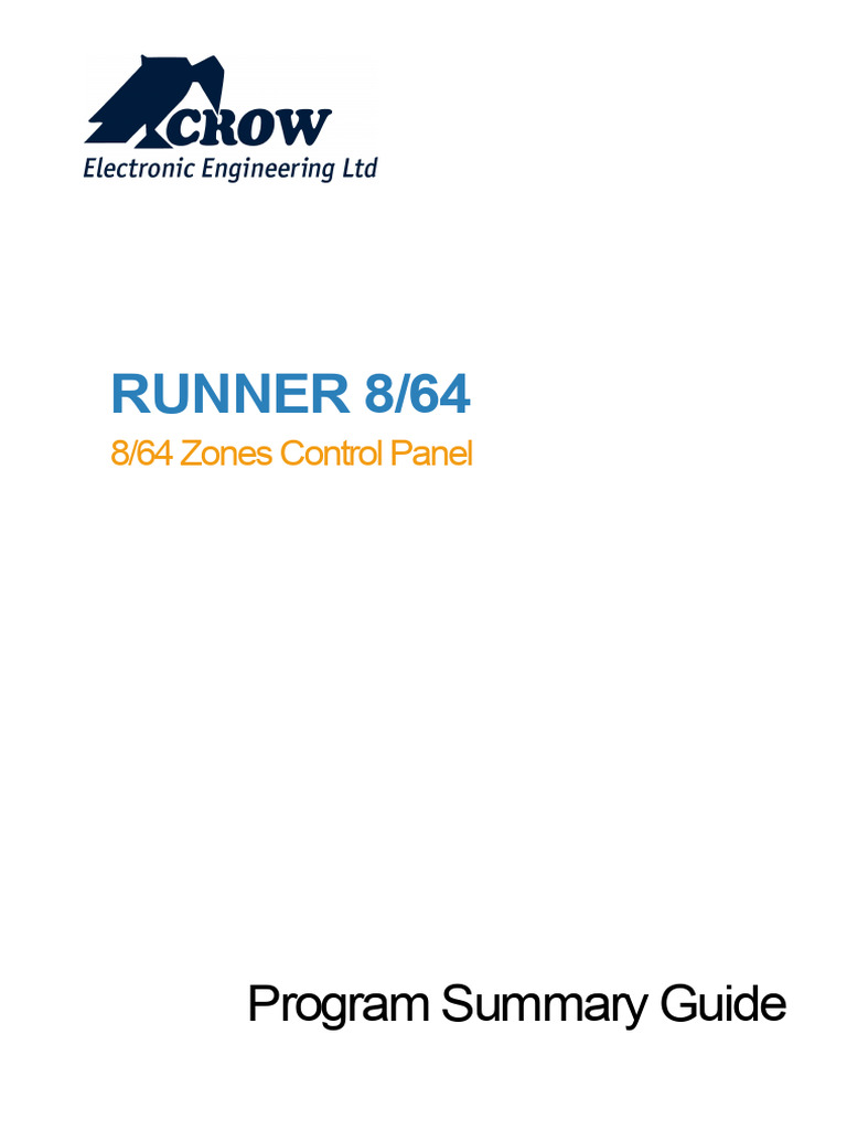 RUNNER-8-64 Programming Guide | PDF | Personal Identification Number ...