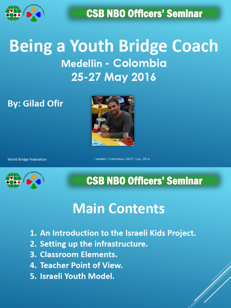 Being A Bridge Coach Gilad Ofir | PDF | Teachers | Education Theory