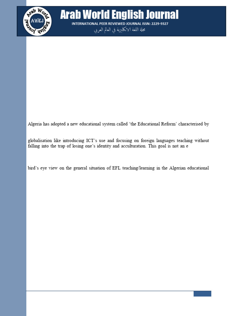 The Competency Based Language Teaching in The Algerian Middle School ...