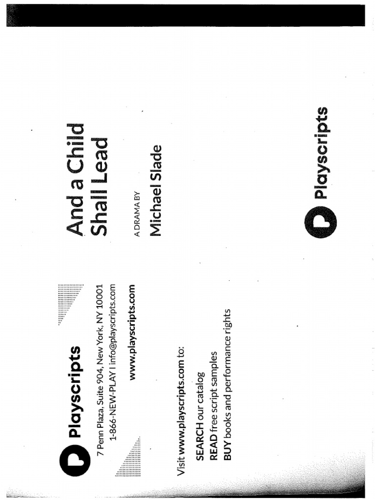 And A Child Shall Lead Script | PDF