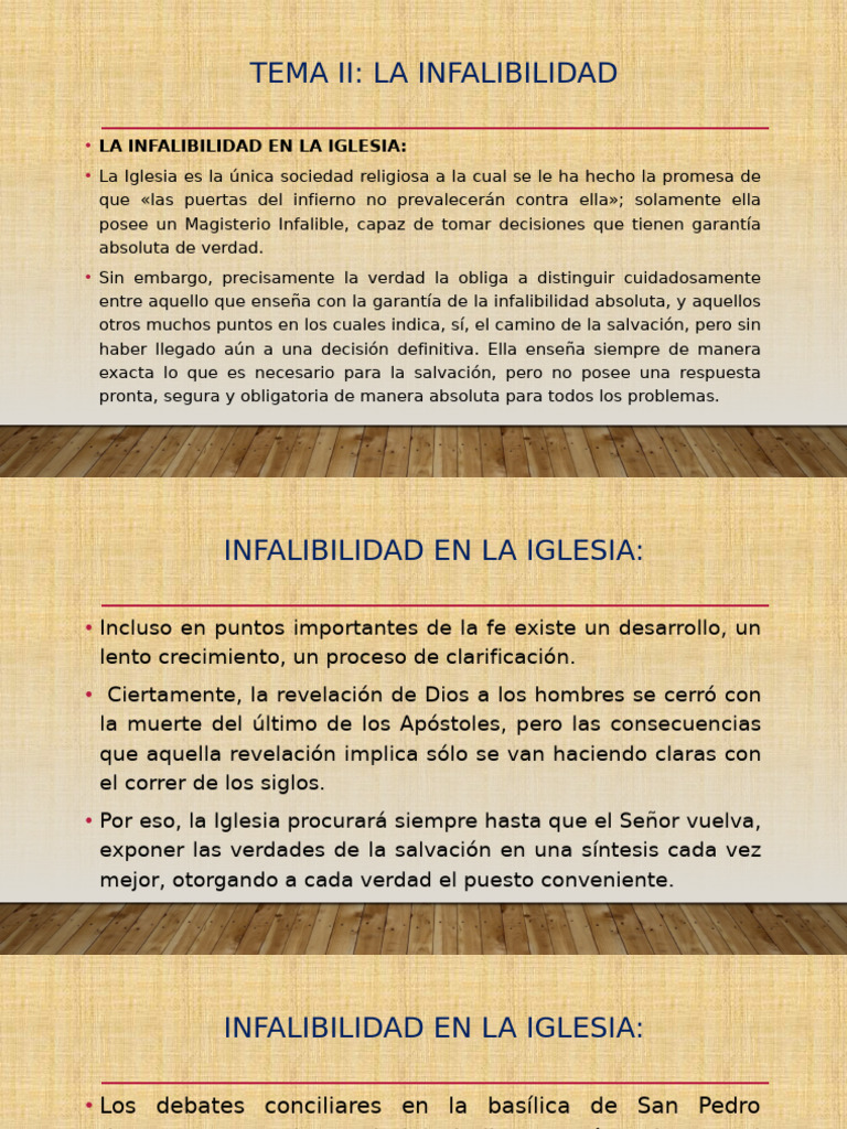 Tema II. La Infalibilidad Del Papa | PDF | Papa | Iglesia Católica