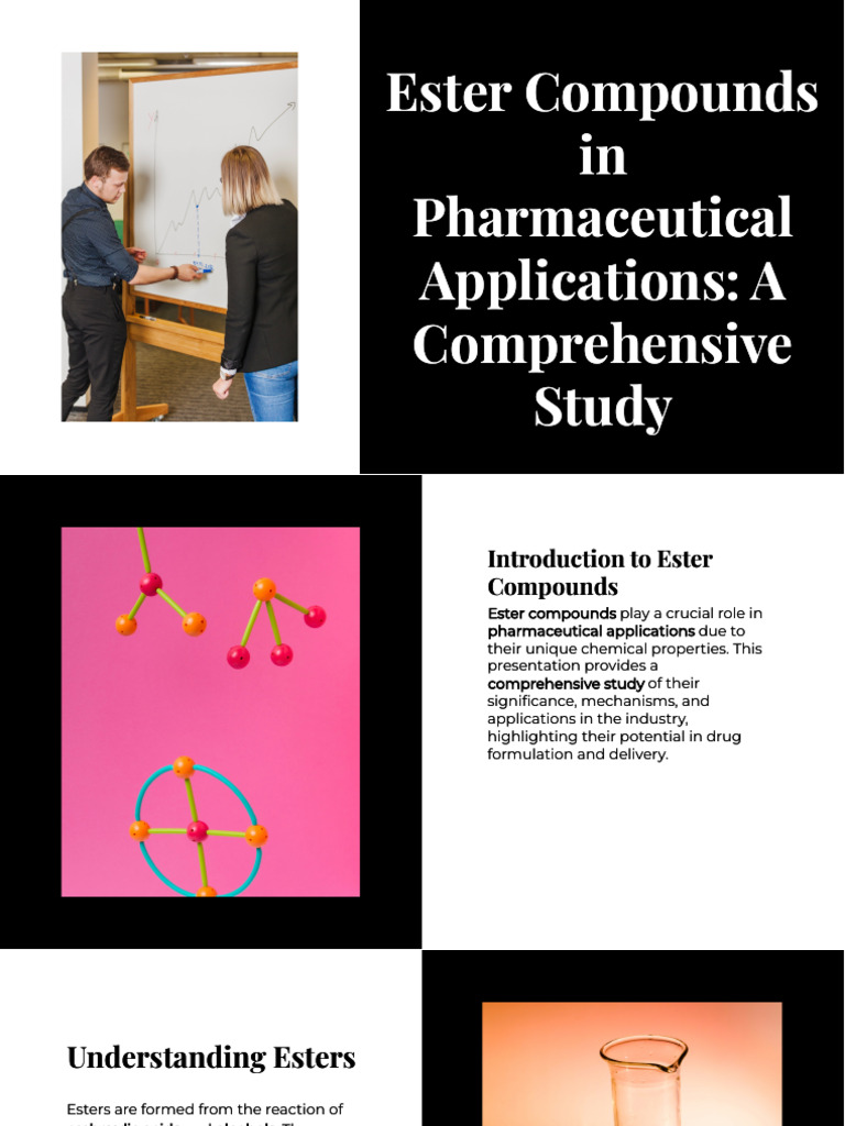 Slidesgo Ester Compounds in Pharmaceutical Applications A Comprehensive ...