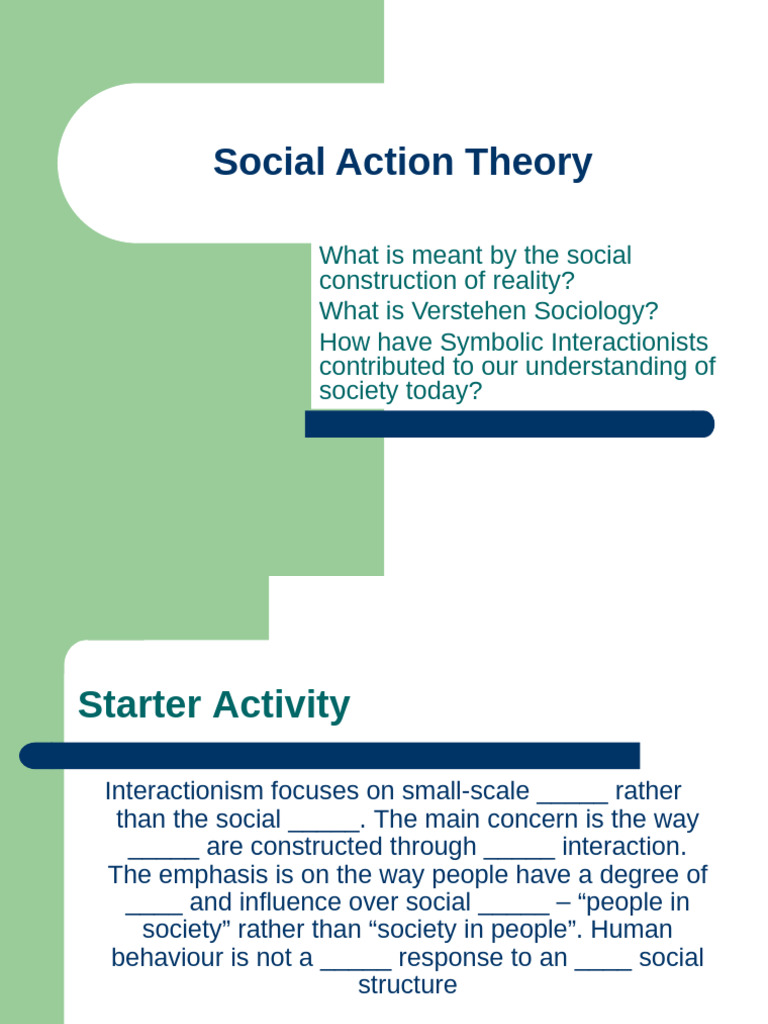 Lesson 4 SocialAction | PDF | Social Structure | Sociology