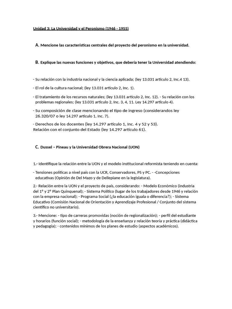 Unidad 3 TP FINAL | PDF | Plan de estudios | Enseñando
