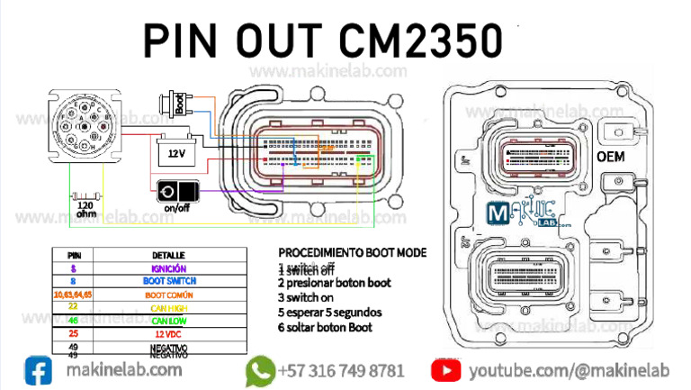Pin Out Y Procedimiento Boot Cm2350 Pdf