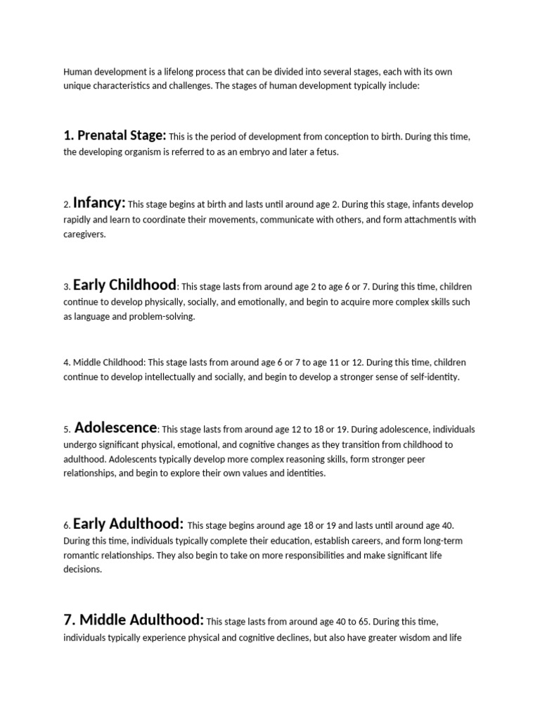 Human developme-WPS Office | PDF | Prenatal Development | Fetus
