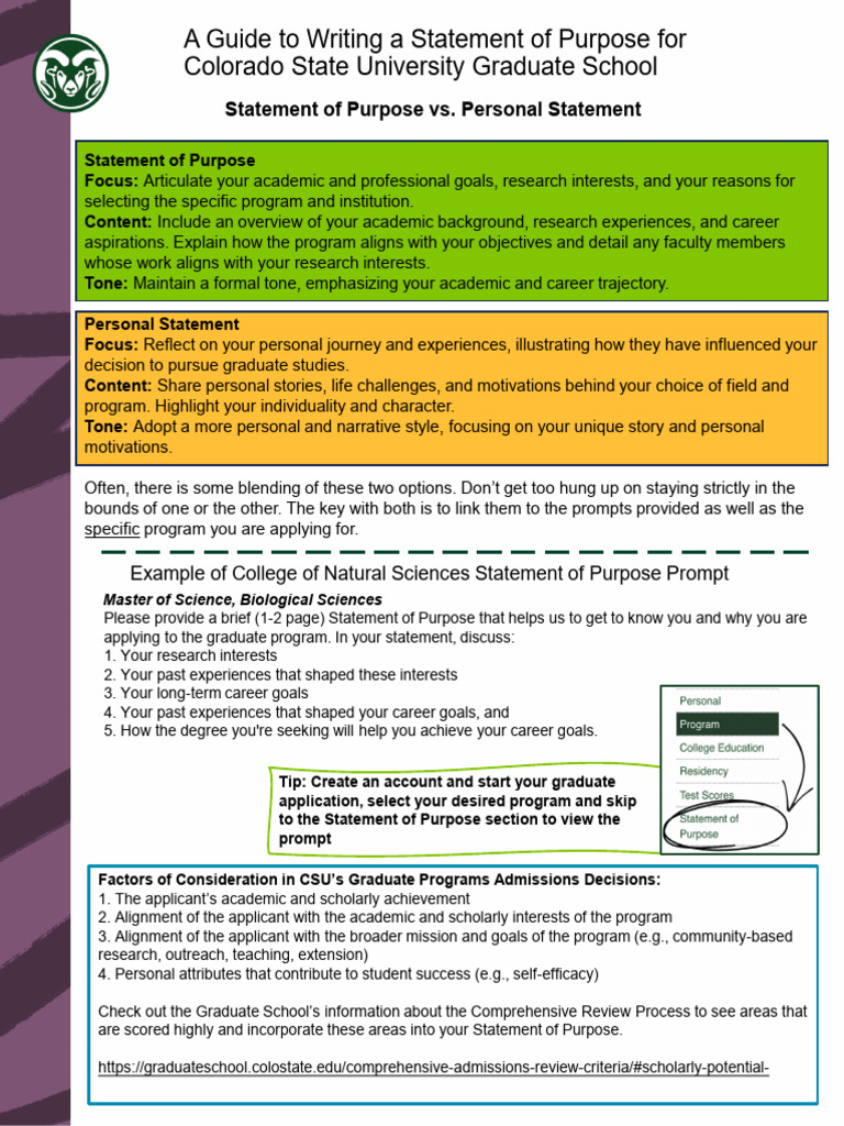 Statement-of-Purpose-Guide_SU-24-V03 | PDF | Motivation | Motivational