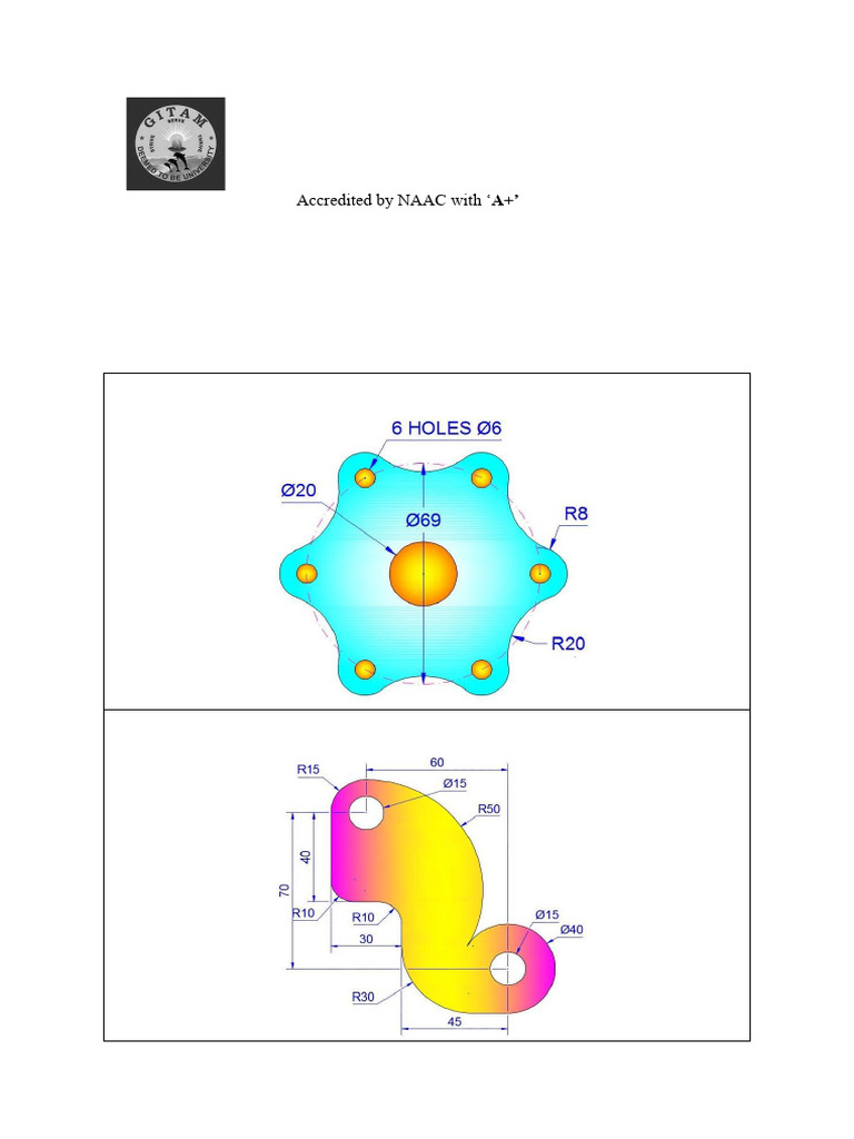 GITAM Engineering Visualization Lab Exam | PDF