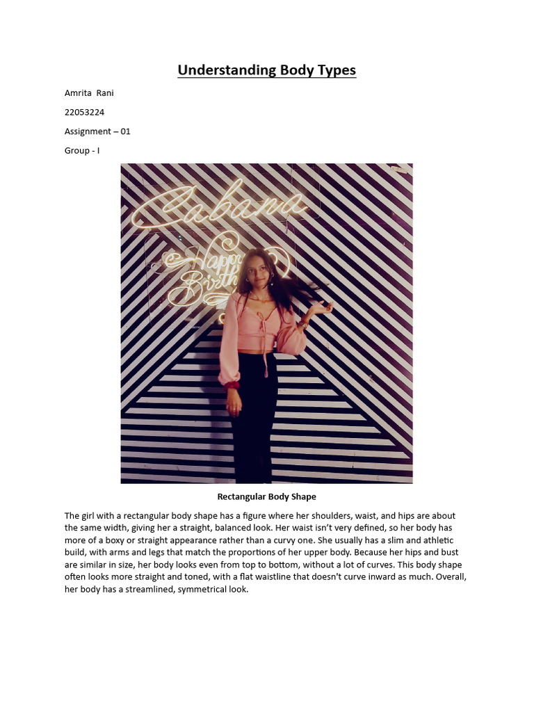 Clothing Guide for Rectangular Body Shape | PDF