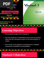 Example VINELAND-3 | PDF | Interpersonal Communication | Mental Health