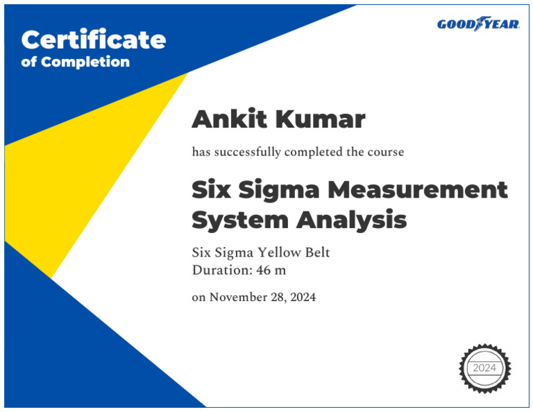 Six Sigma Measurement System Analysis | PDF