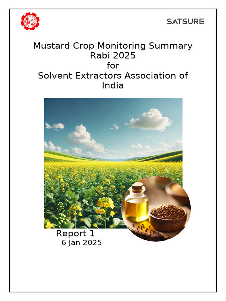 Mustard Crop Monitoring Summary Report 1 | PDF | Agriculture | Physical ...