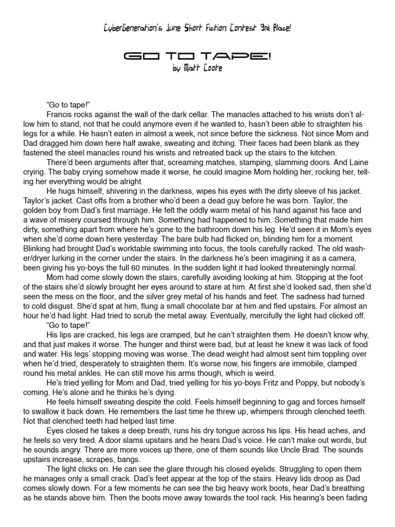 Cybergeneration - Net - Adventure - Go To Tape by Matt Coote ...