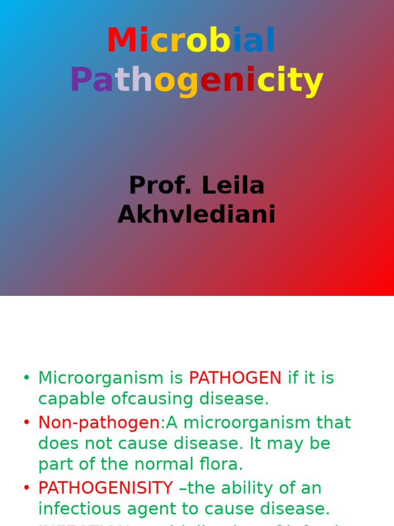 LECT 19-20 Microbial Pahogenisity newwww 2019 | PDF | Infection | Pathogen