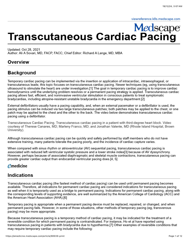 TCP | PDF | Artificial Cardiac Pacemaker | Action Potential