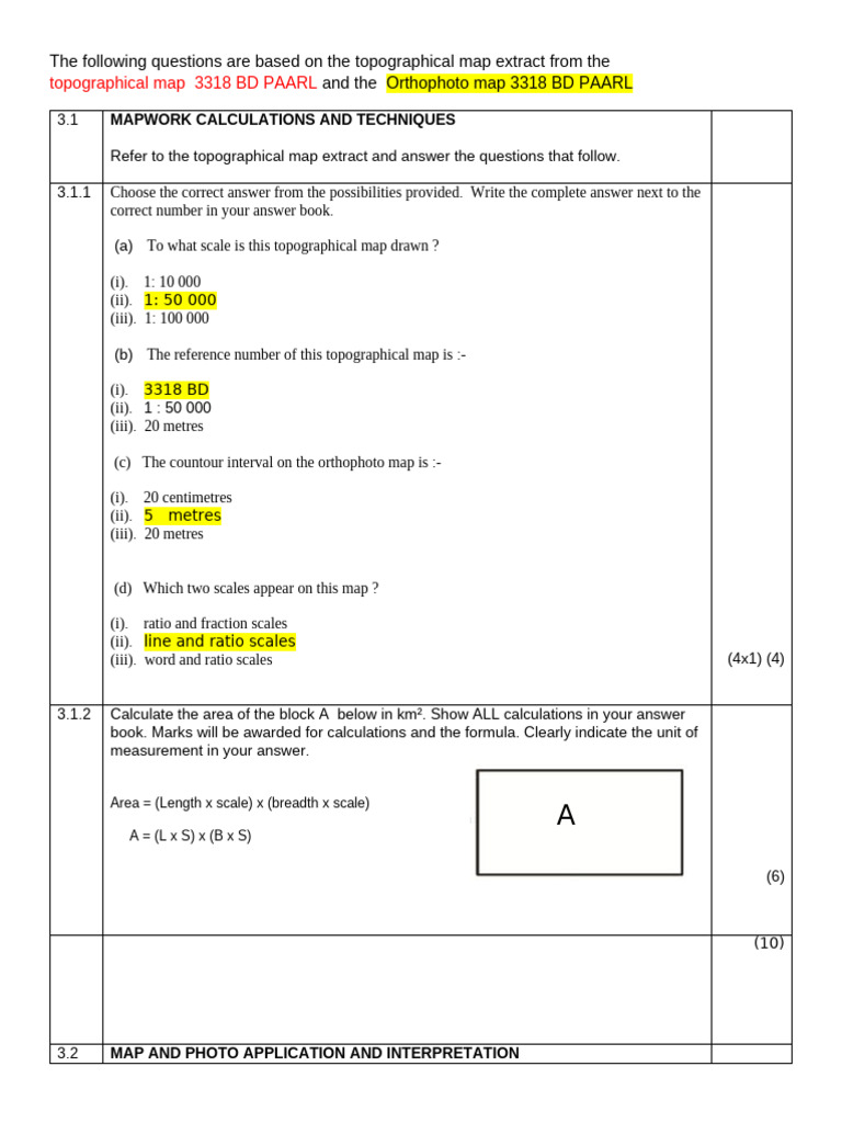 Gr 10 Mapwork Activity Memo | PDF | Geographic Information System ...