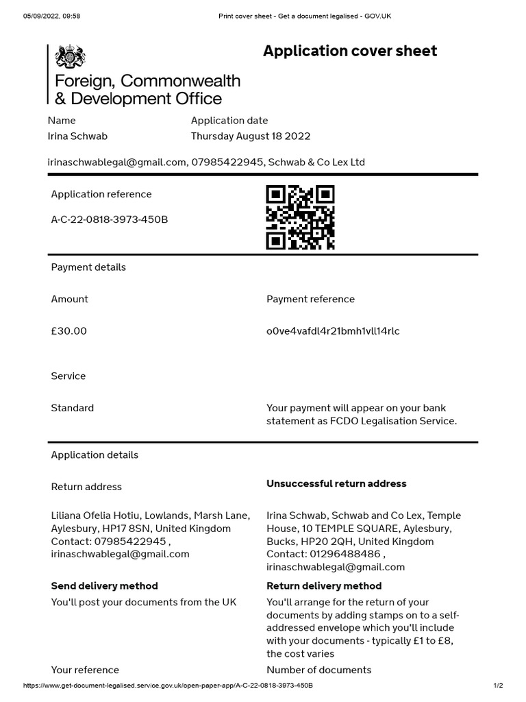 Document Legalisation Cover Sheet | PDF | Postage Stamp | Public Services