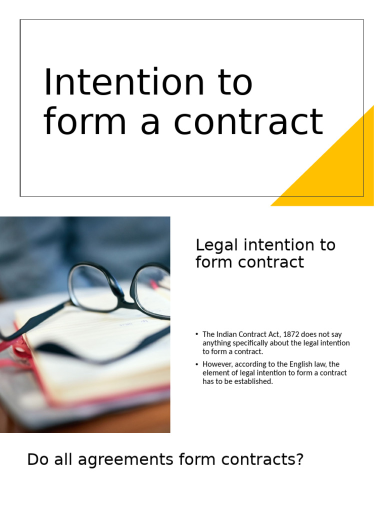 Legal Intention in Contract Formation | PDF | Private Law | Common Law