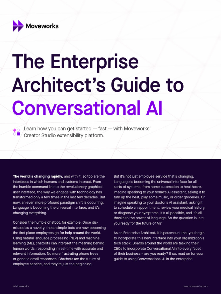 Moveworks Enterprise Architects Guide Conversational Ai | PDF ...