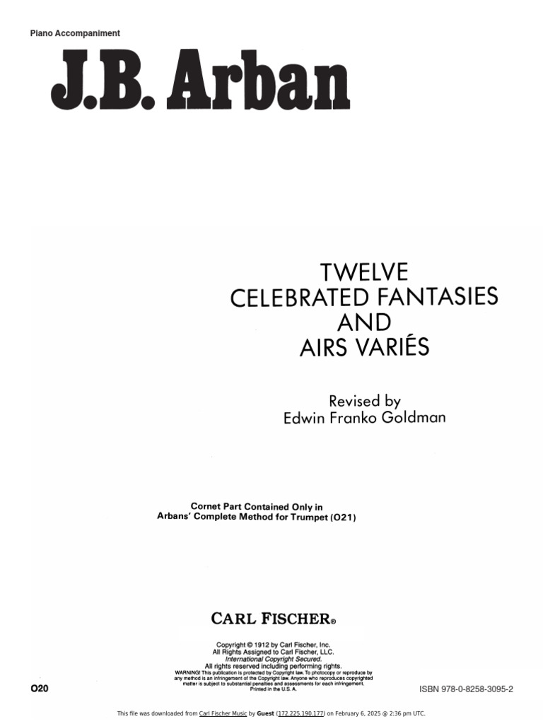 O23X Acc 01 Arban Fantasies | PDF | Classical Music | Music Industry