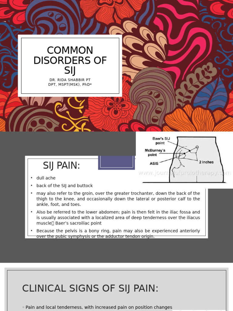 Common Disorders of Sij-1 | PDF | Pelvis | Abdomen