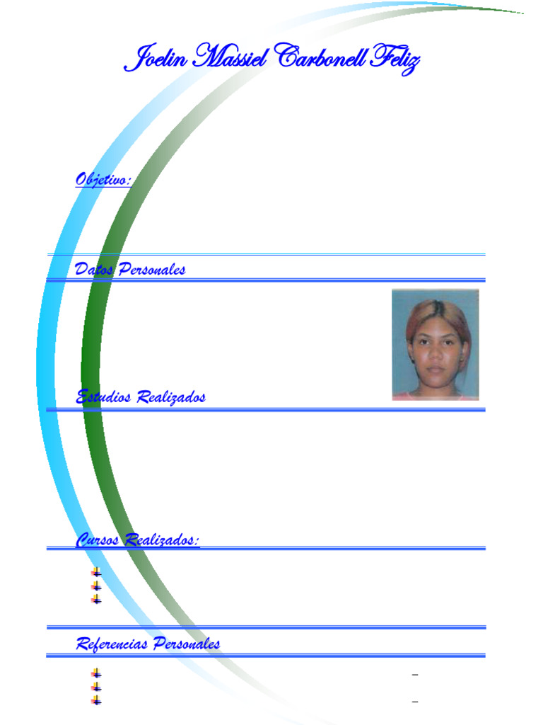 Curriculum Joelin Massiel Carbonell | PDF