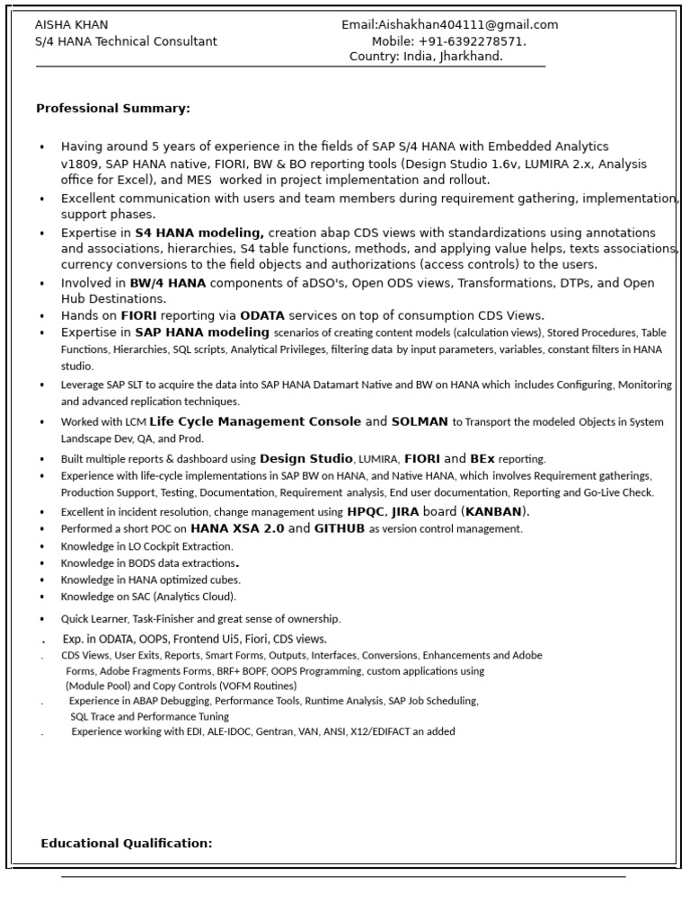 AISHA KHAN | PDF | Customer Relationship Management | Information Technology