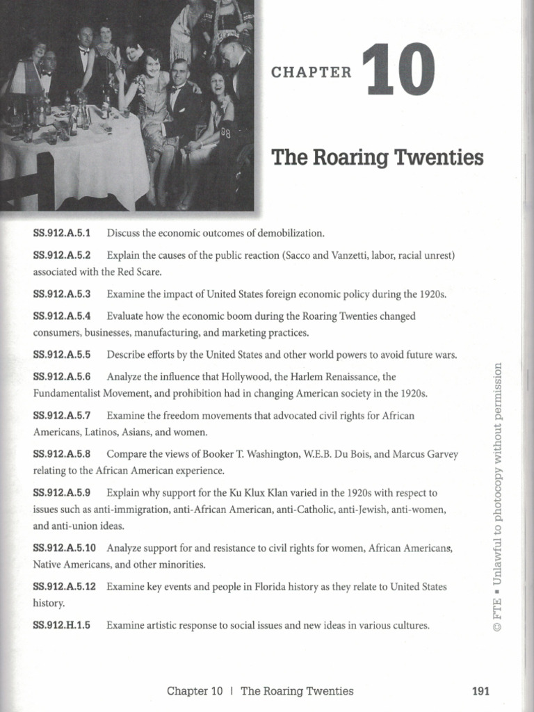 Gateway%2C Chapter 10%2C the Roaring Twenties | PDF