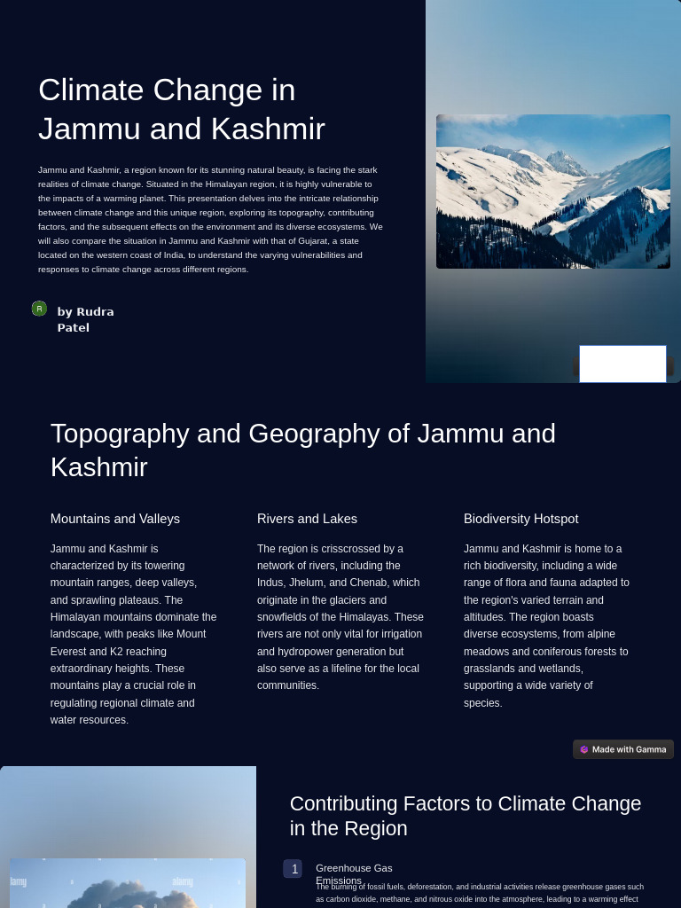 Climate Change in Jammu and Kashmir 2 | PDF | Climate Change ...