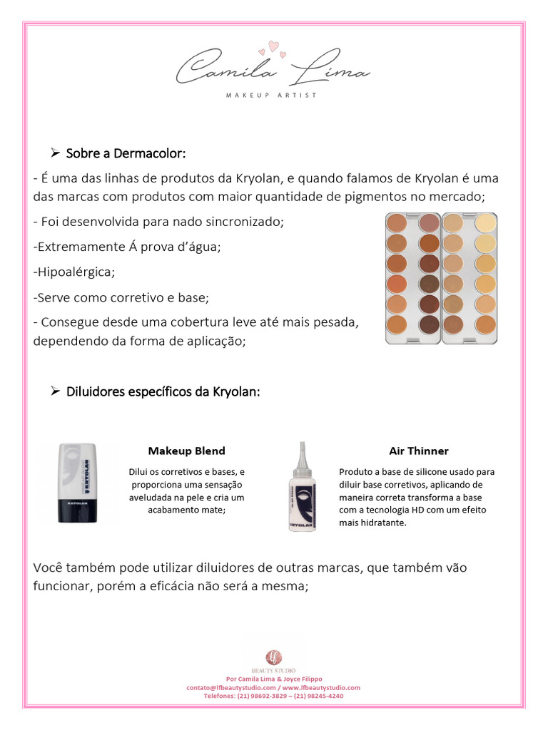 Dermacolor: Guia Completo e Cores | PDF