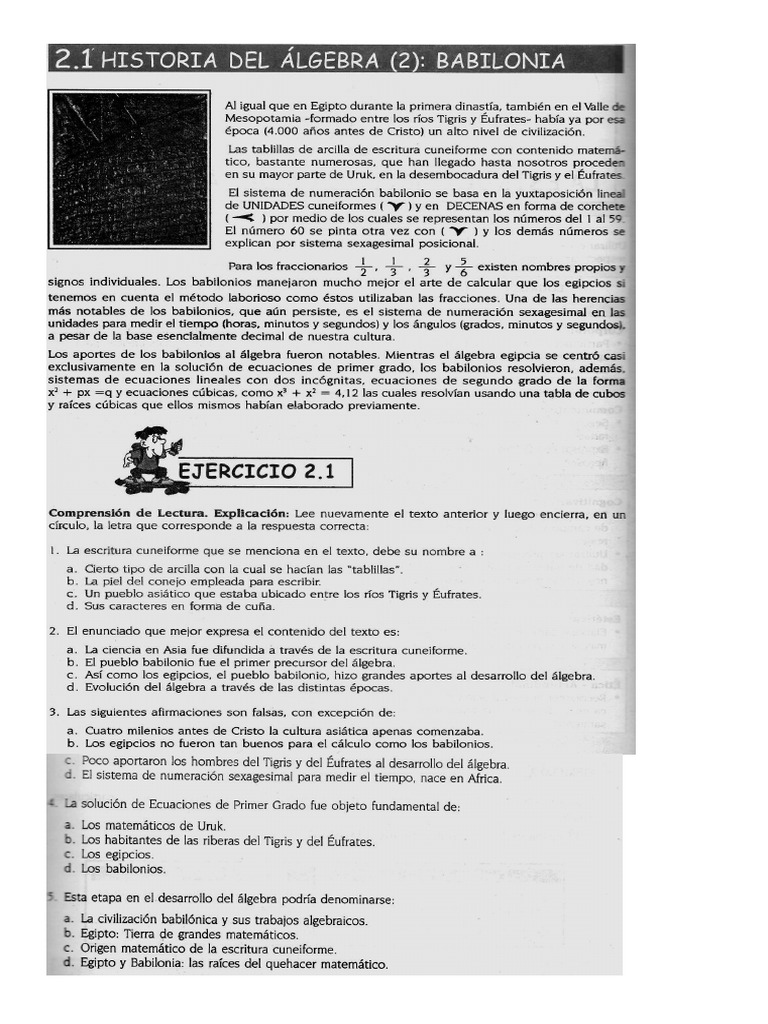 Historia Del Algebra Parte 2 Pdf