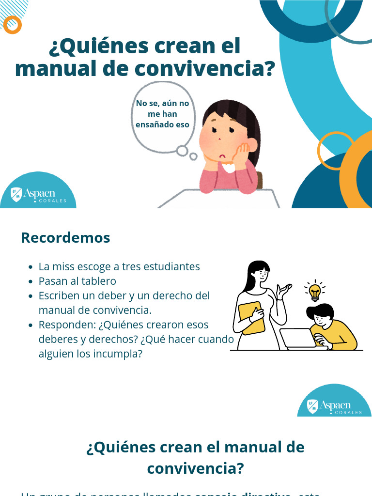 ¿Quiénes Crean El Manual de Convivencia | PDF