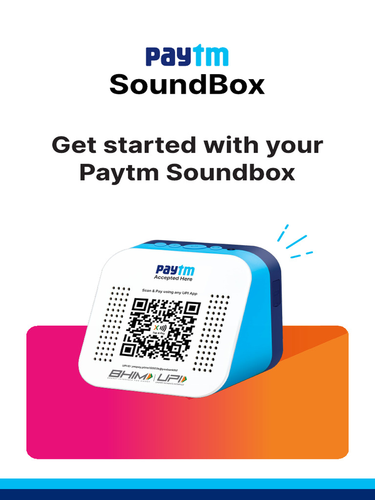 Paytm Soundbox User Manual | PDF
