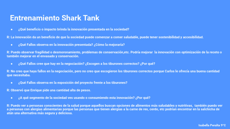 Innovación Saludable en Shark Tank | PDF