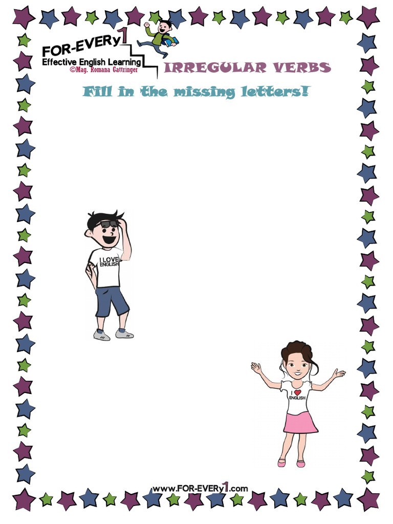 Irregular Verbs Fill-in-the-Blank Quiz | PDF