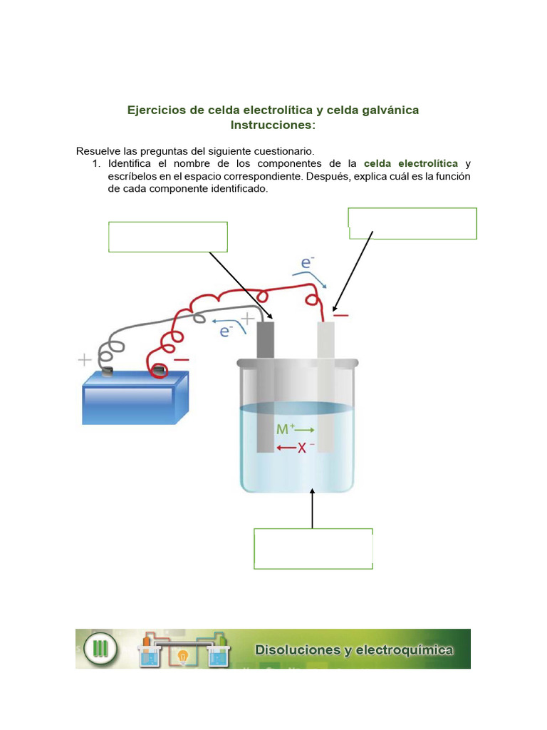 Ejercicios Celda Electrolítica | PDF