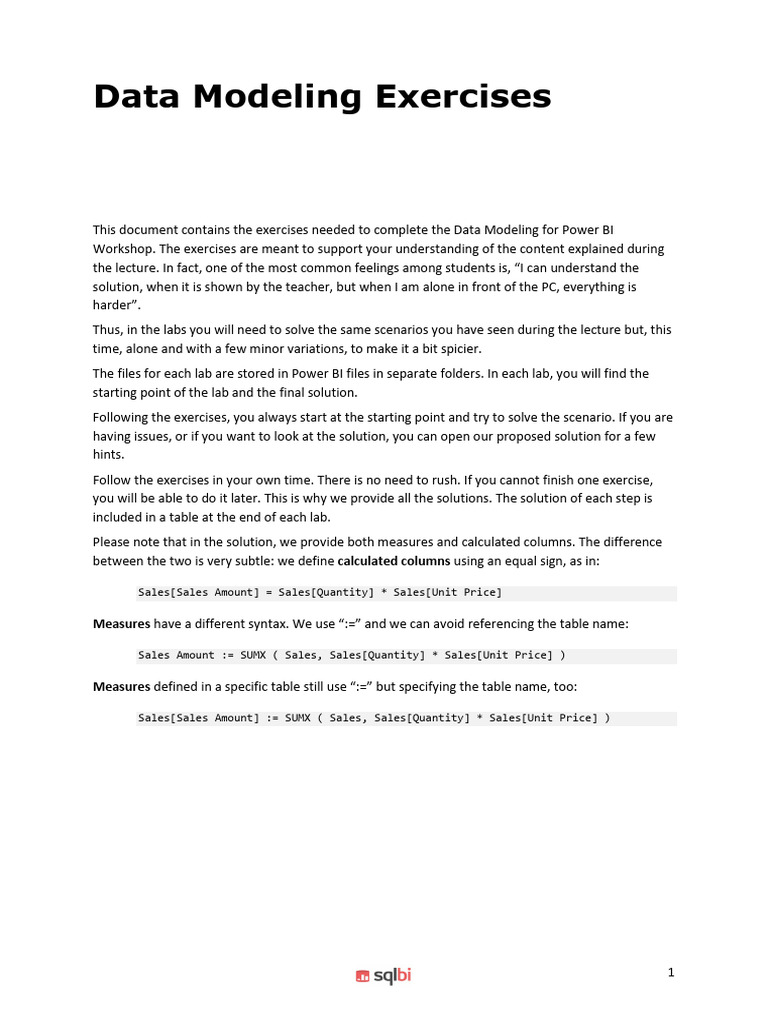 Data Modeling Exercises - EL | PDF | Table (Database) | Brand