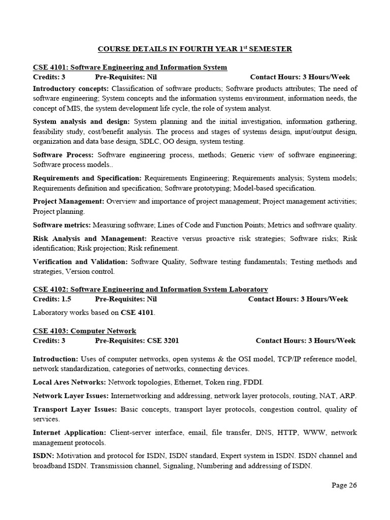 Fourth Year CSE Course Overview | PDF | Probability Distribution | Cmos