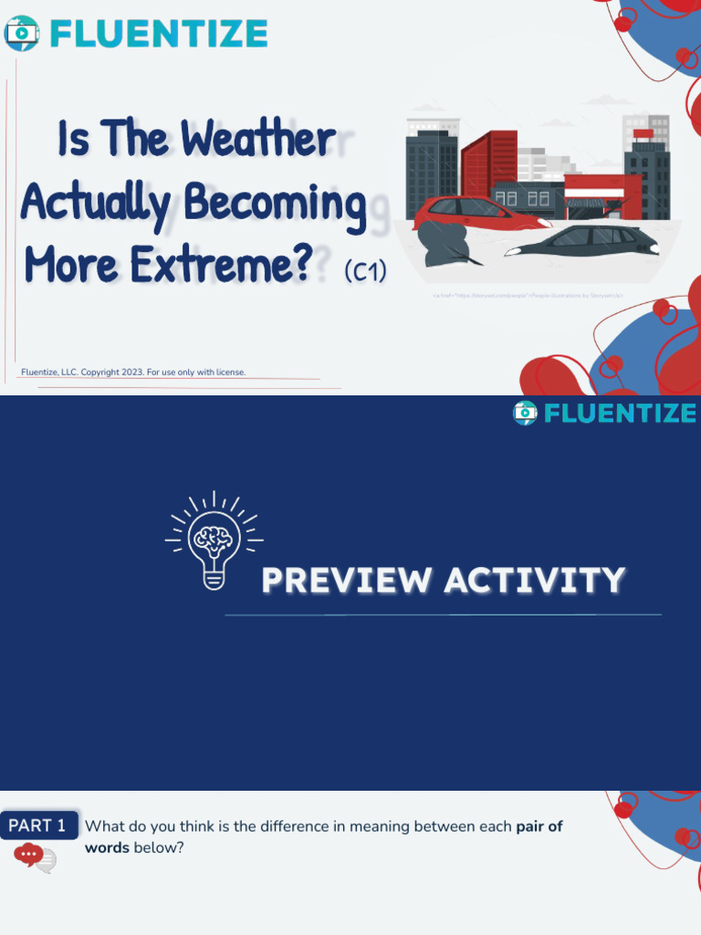 ? Is The Weather Actually Becoming More Extreme - (C1) | PDF | Weather ...