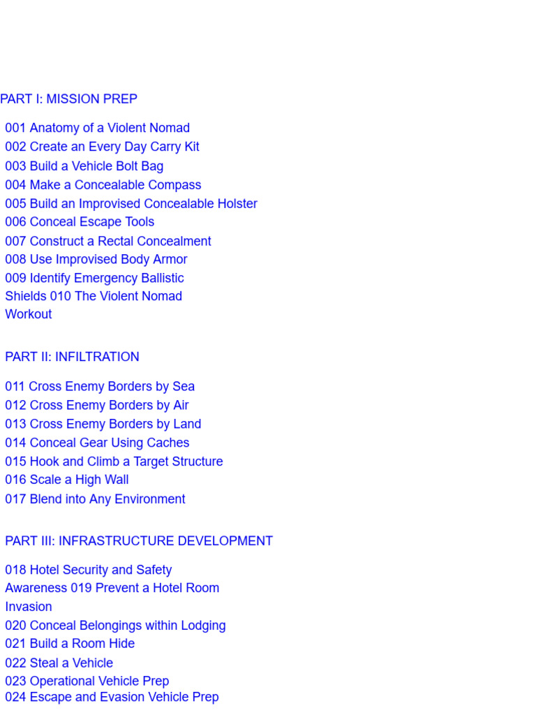 Covert Ops: Concealment & Escape Guide | PDF