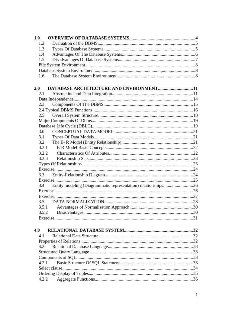 DATABASE SYSTEMS Final | PDF | Databases | Conceptual Model