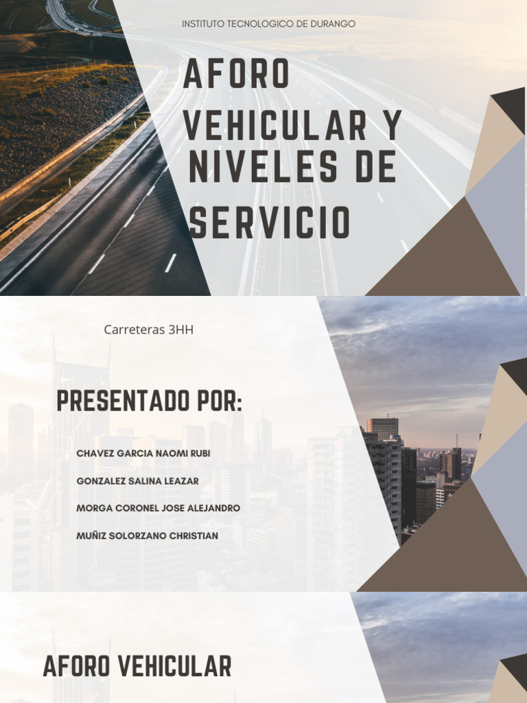 Aforo Vehicular PDF | PDF | Tráfico | La congestión del tráfico